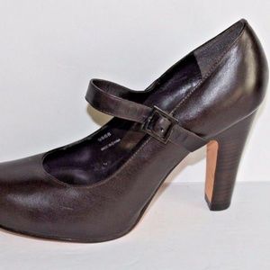 Martin + Osa | Shoes | Martin Osa Brown Leather Mary Jane Pumps | Poshmark